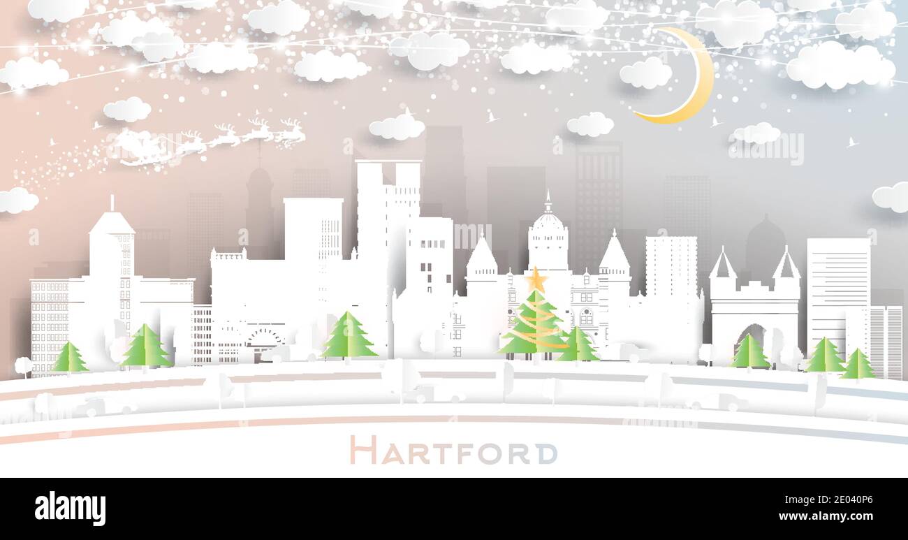 Hartford ct skyline Stock Vector Images - Alamy