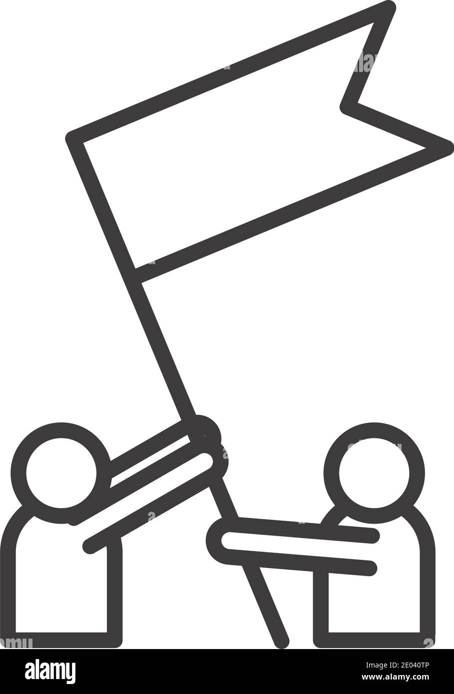 Businesspeople avatars with flag design, Teamwork business management ...