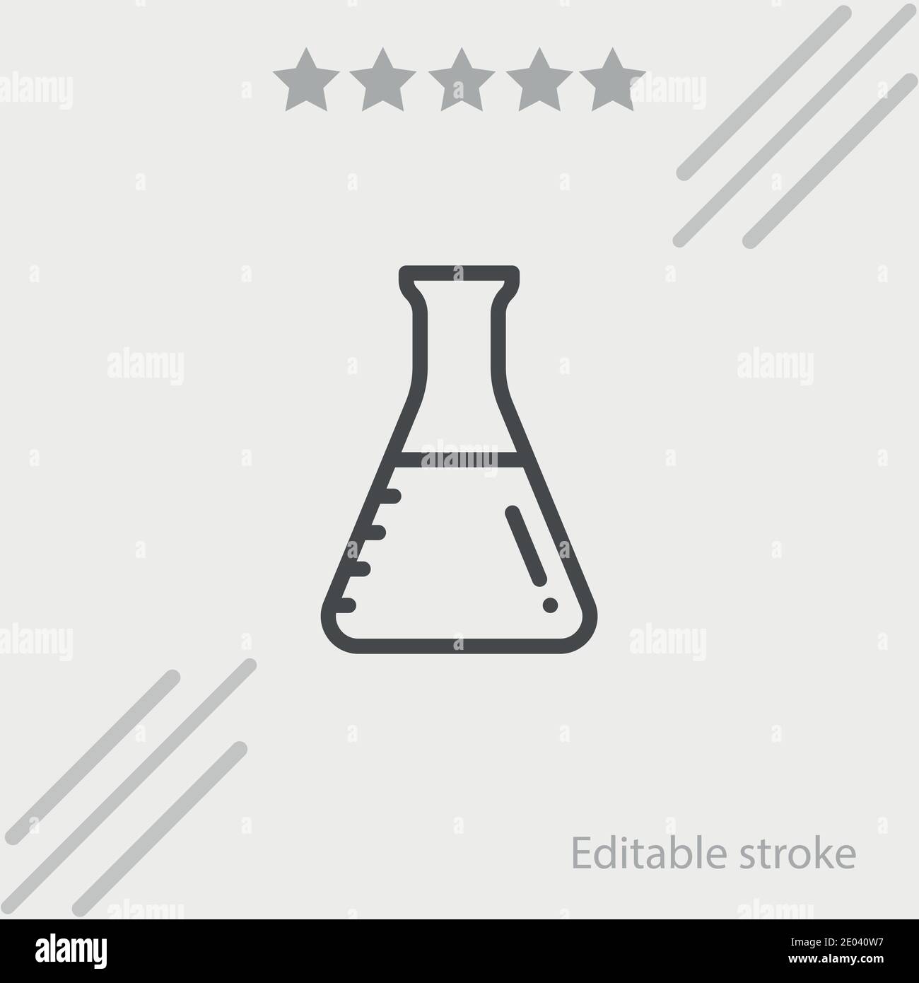 flask vector icon modern simple vector illustration Stock Vector Image ...