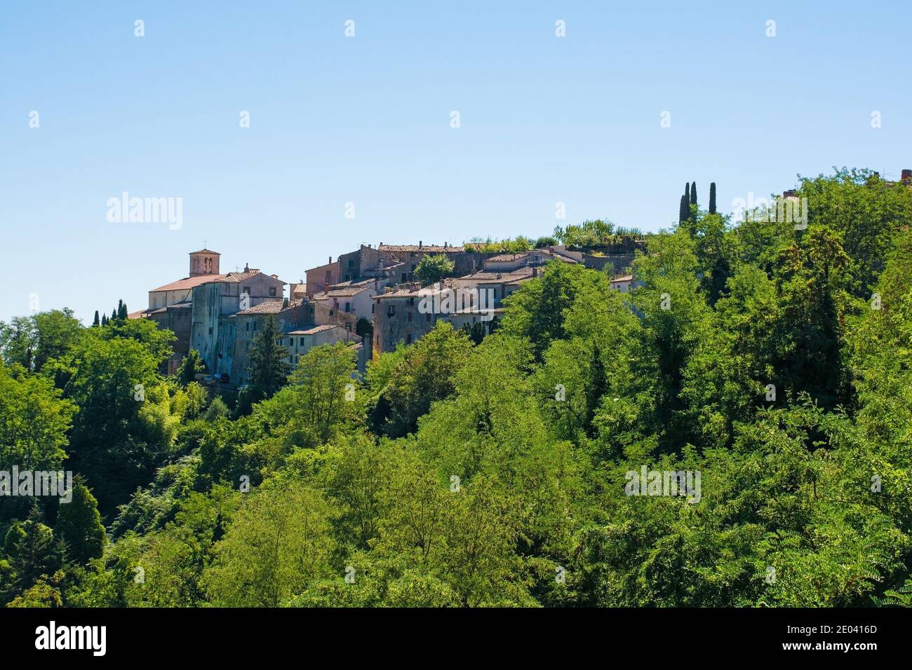 The historic medieval village of Scansano, Grosseto Province, Tuscany ...