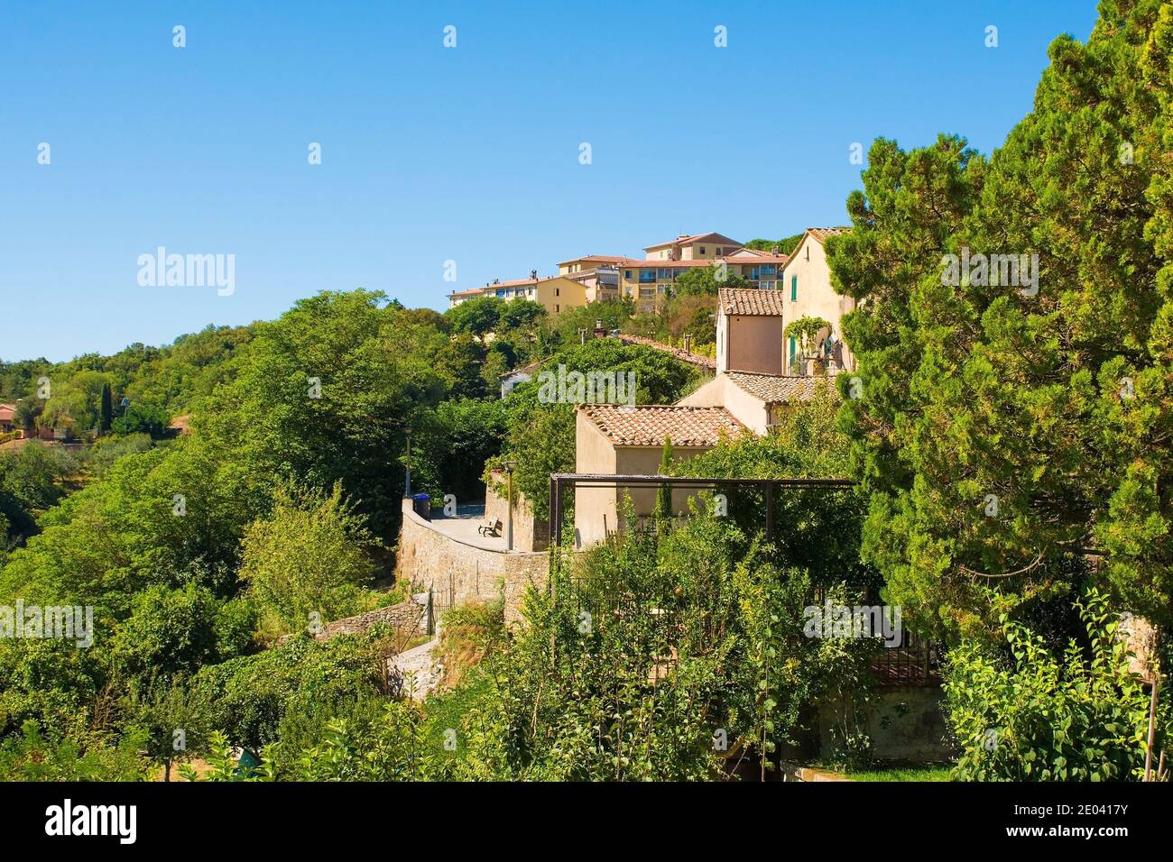 The historic medieval village of Scansano, Grosseto Province, Tuscany ...