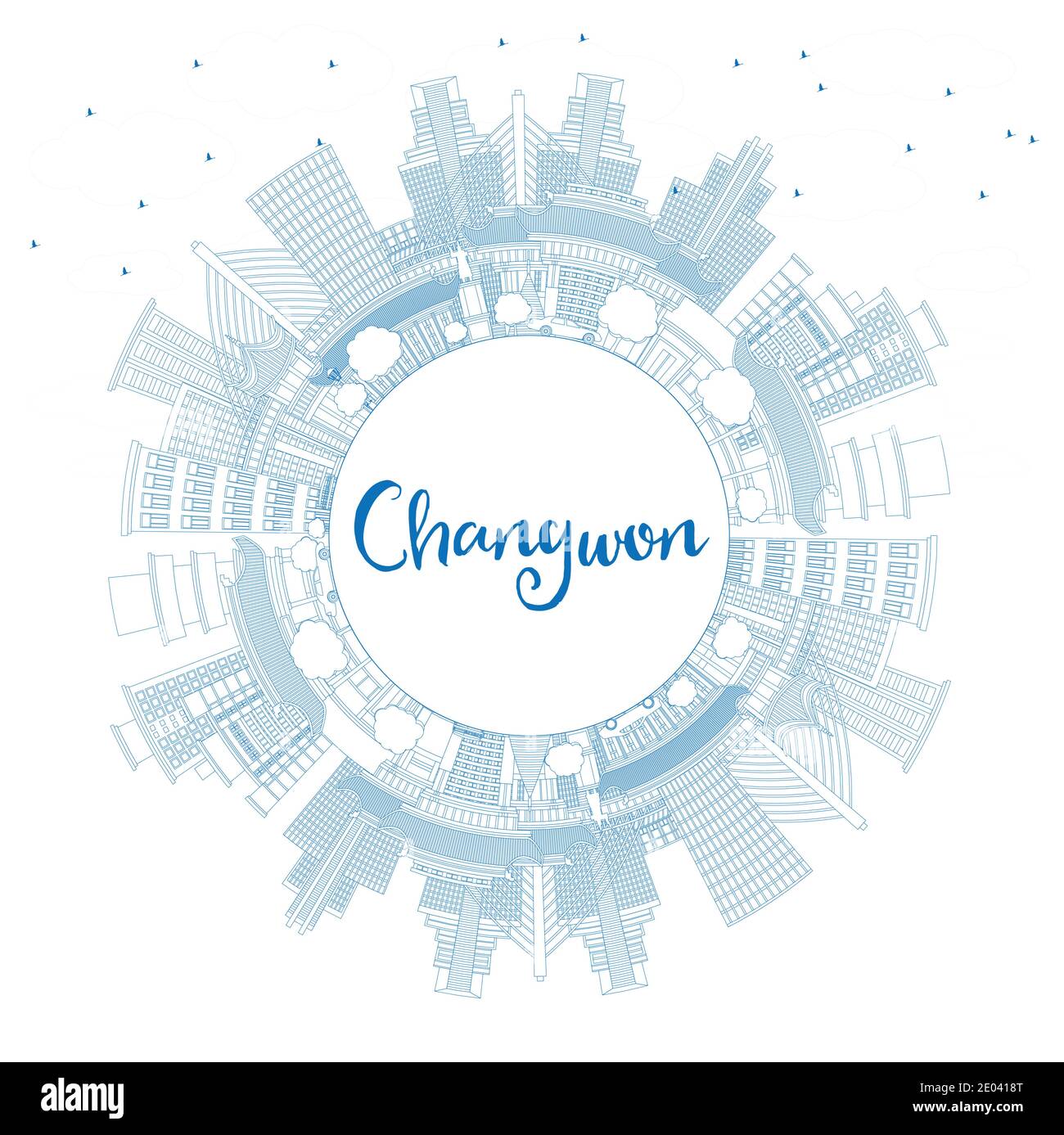 Changwon south korea Stock Vector Images - Alamy