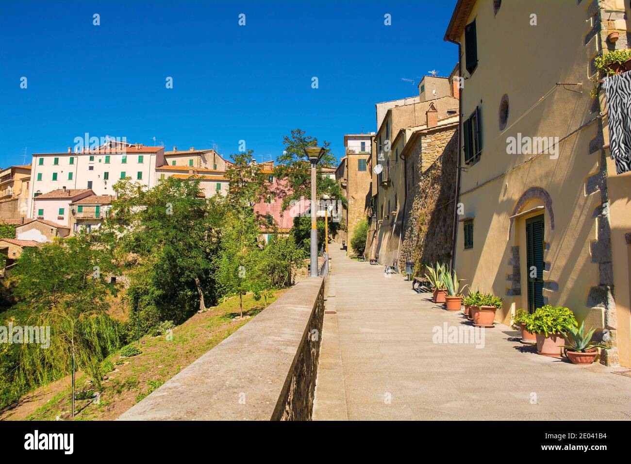 The historic medieval village of Scansano, Grosseto Province, Tuscany ...
