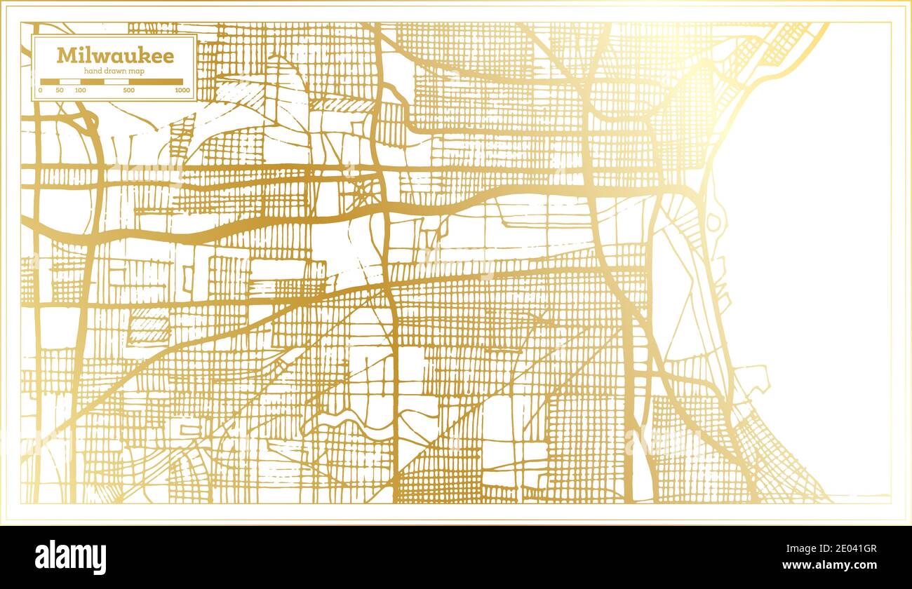 Wisconsin gold map Stock Vector Images - Alamy