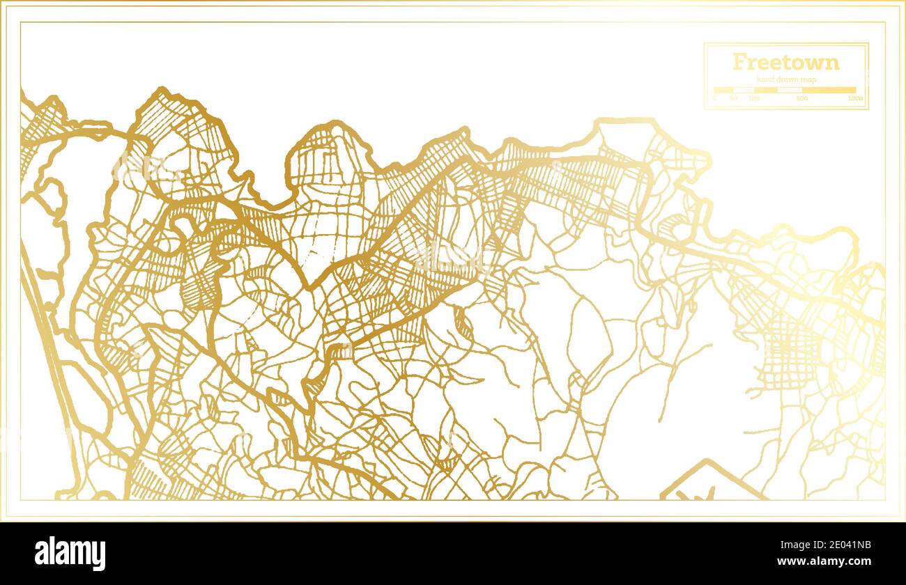 Map of freetown hi-res stock photography and images - Alamy