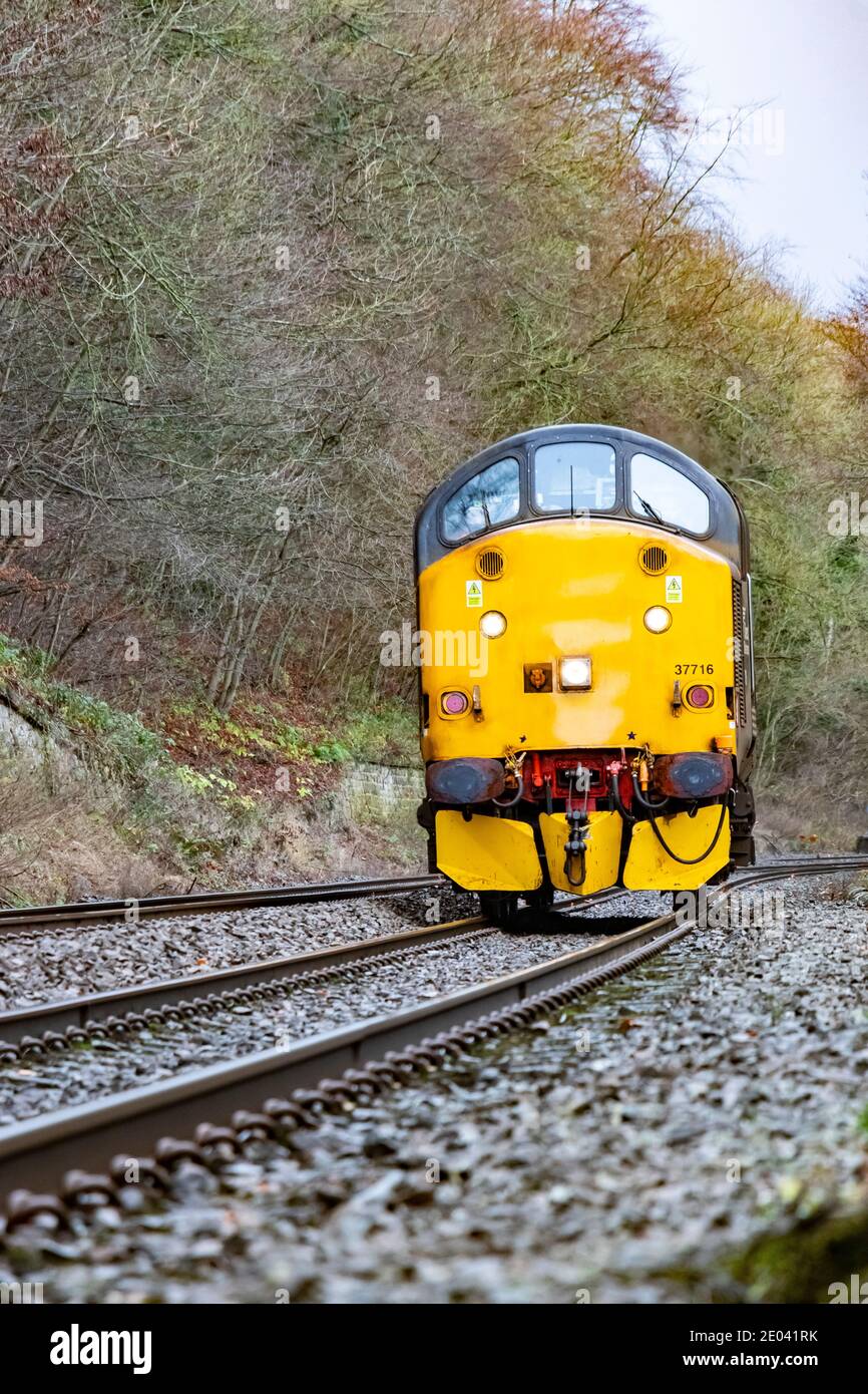 English Electric Type 3 British Rail Class 37 diesel locomotive number ...