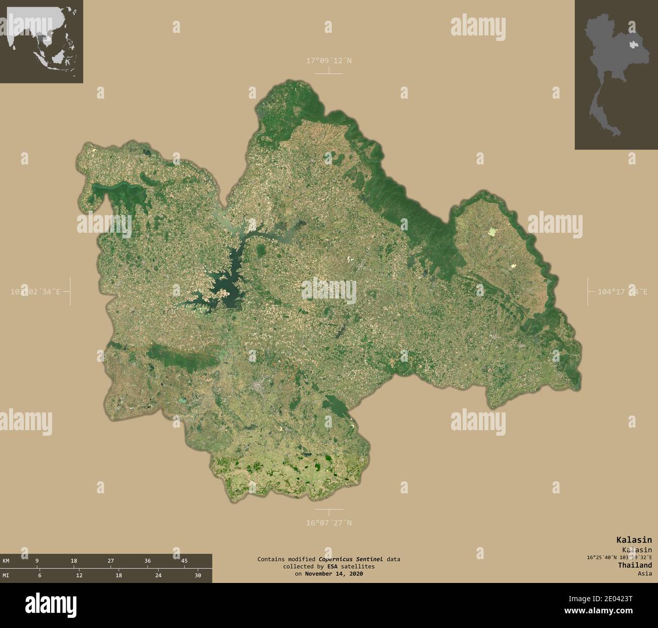 Kalasin map hi-res stock photography and images - Alamy