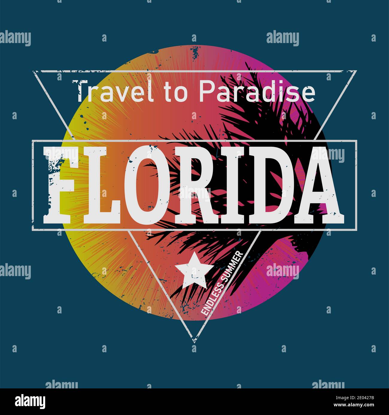 Vintage florida Stock Vector Images - Alamy
