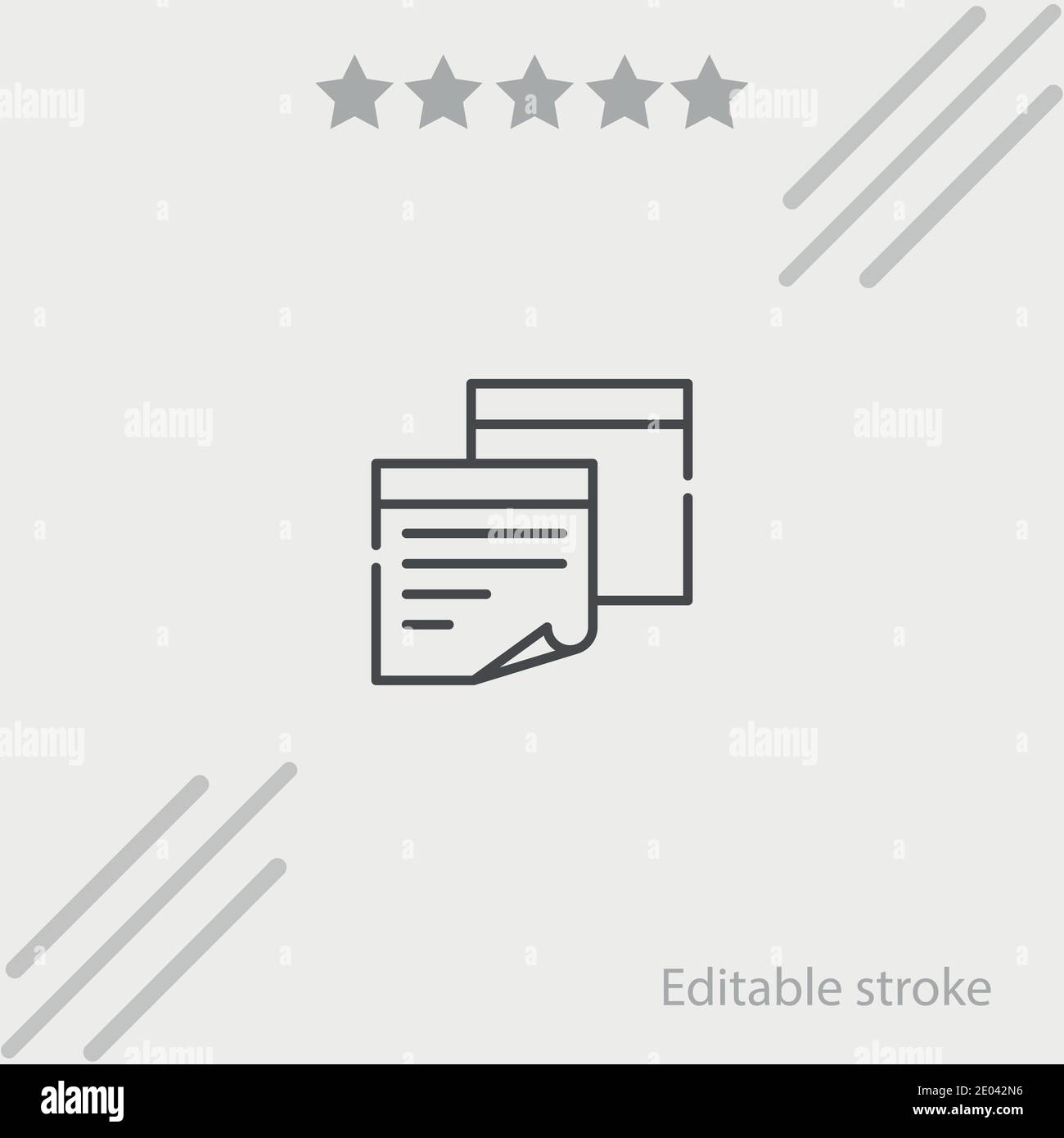 note vector icon modern simple vector illustration Stock Vector Image ...