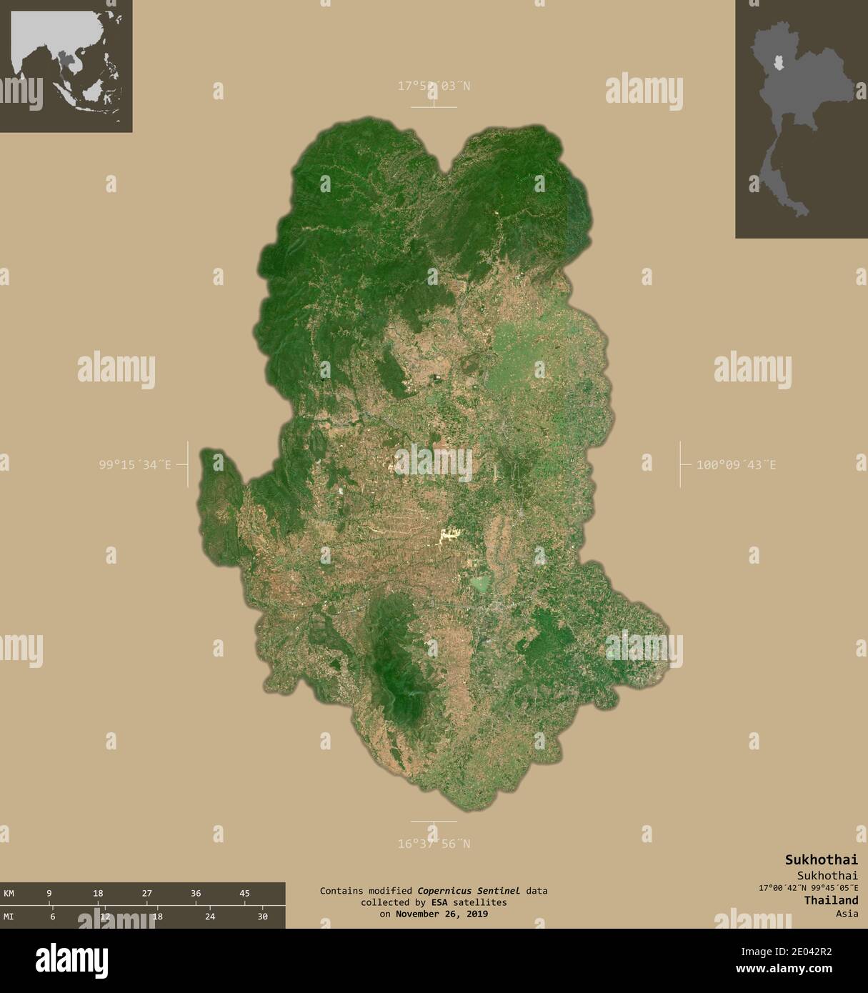Sukhothai outline map hi-res stock photography and images - Alamy
