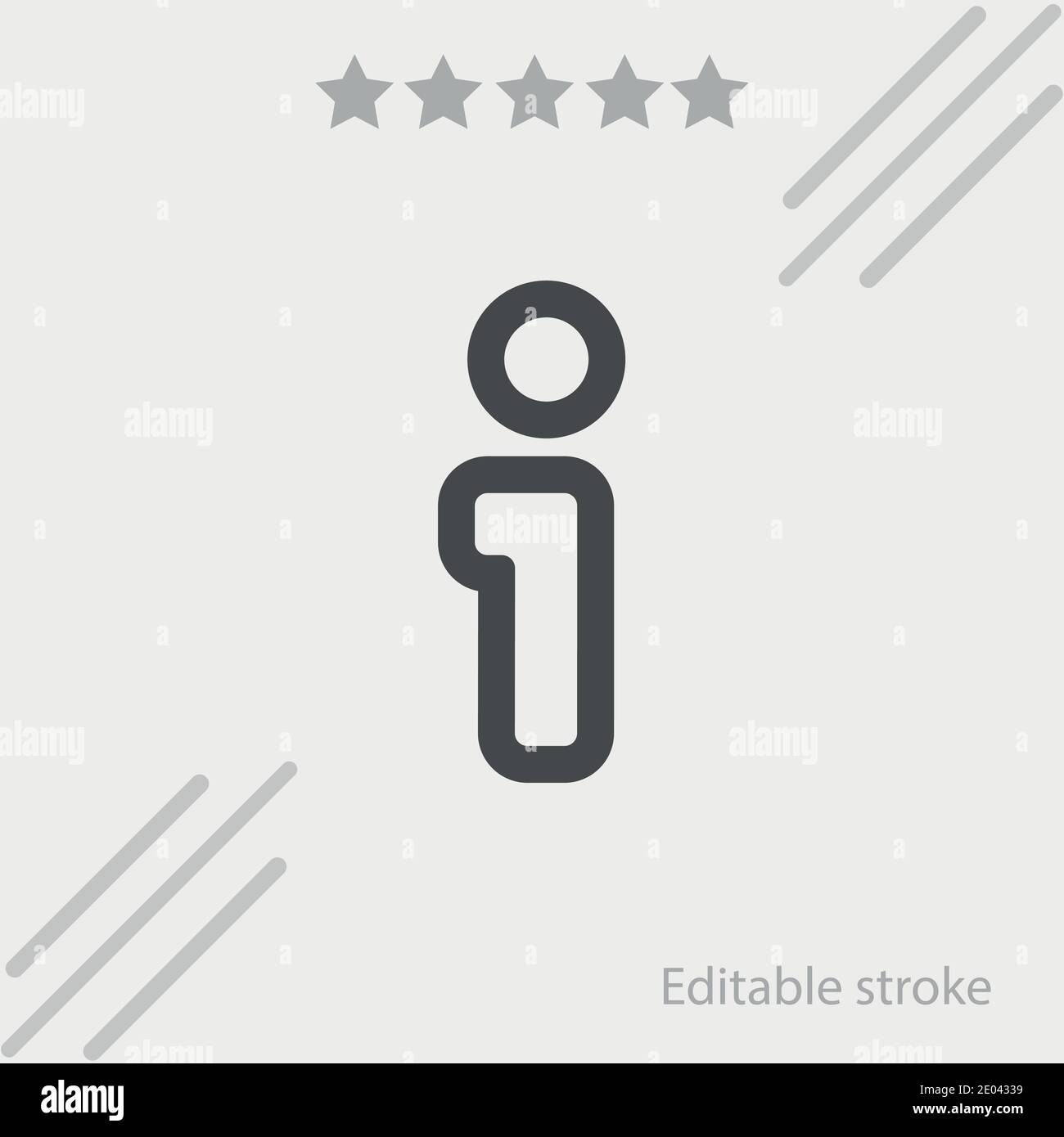 information letter outline vector icon modern simple vector ...