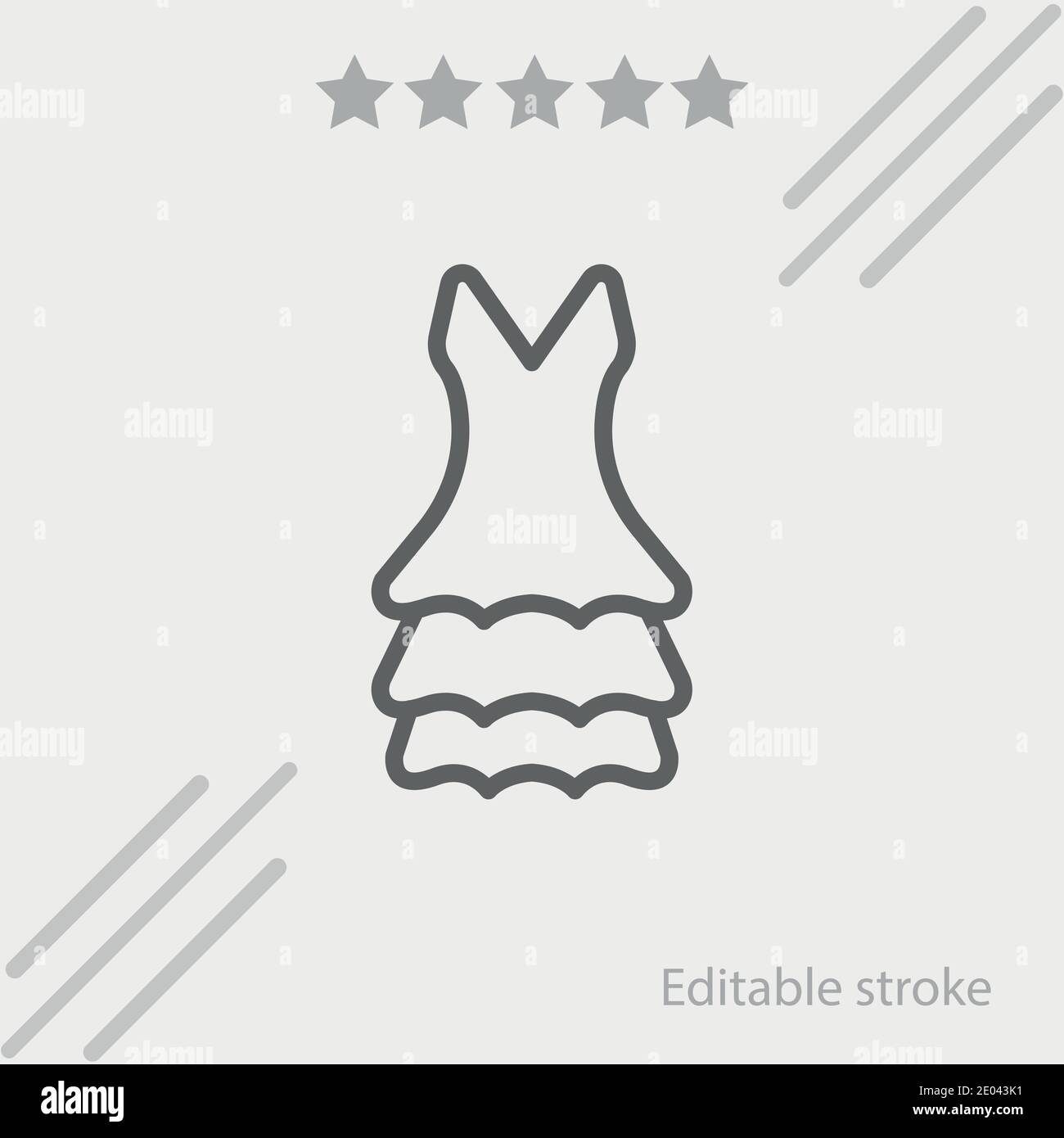 dress vector icon modern simple vector illustration Stock Vector Image ...