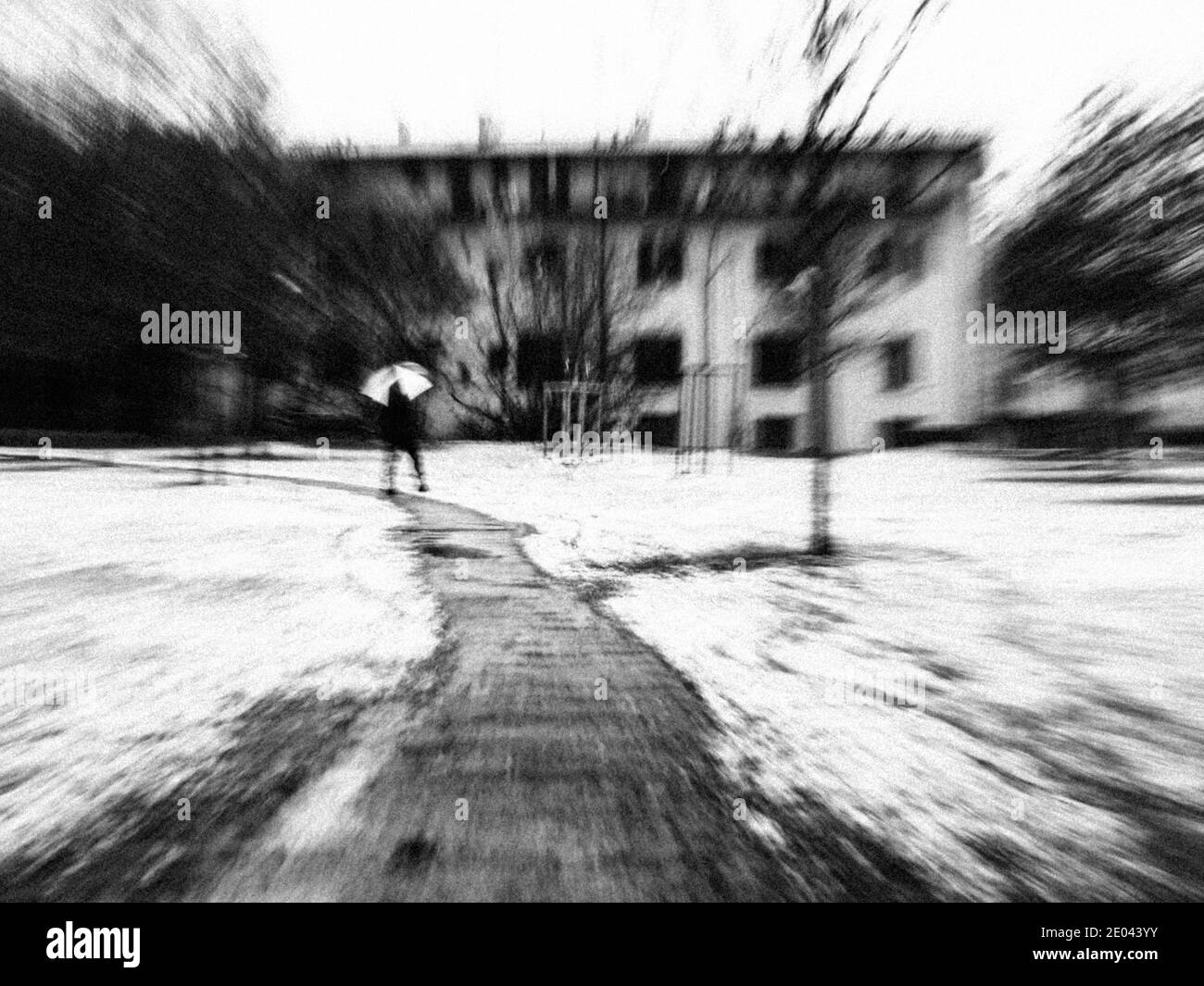 Neve a Milano Snow in Milan Stock Photo - Alamy