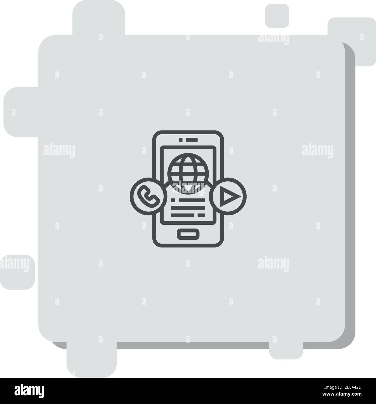 social media vector icon modern simple vector illustration Stock Vector ...