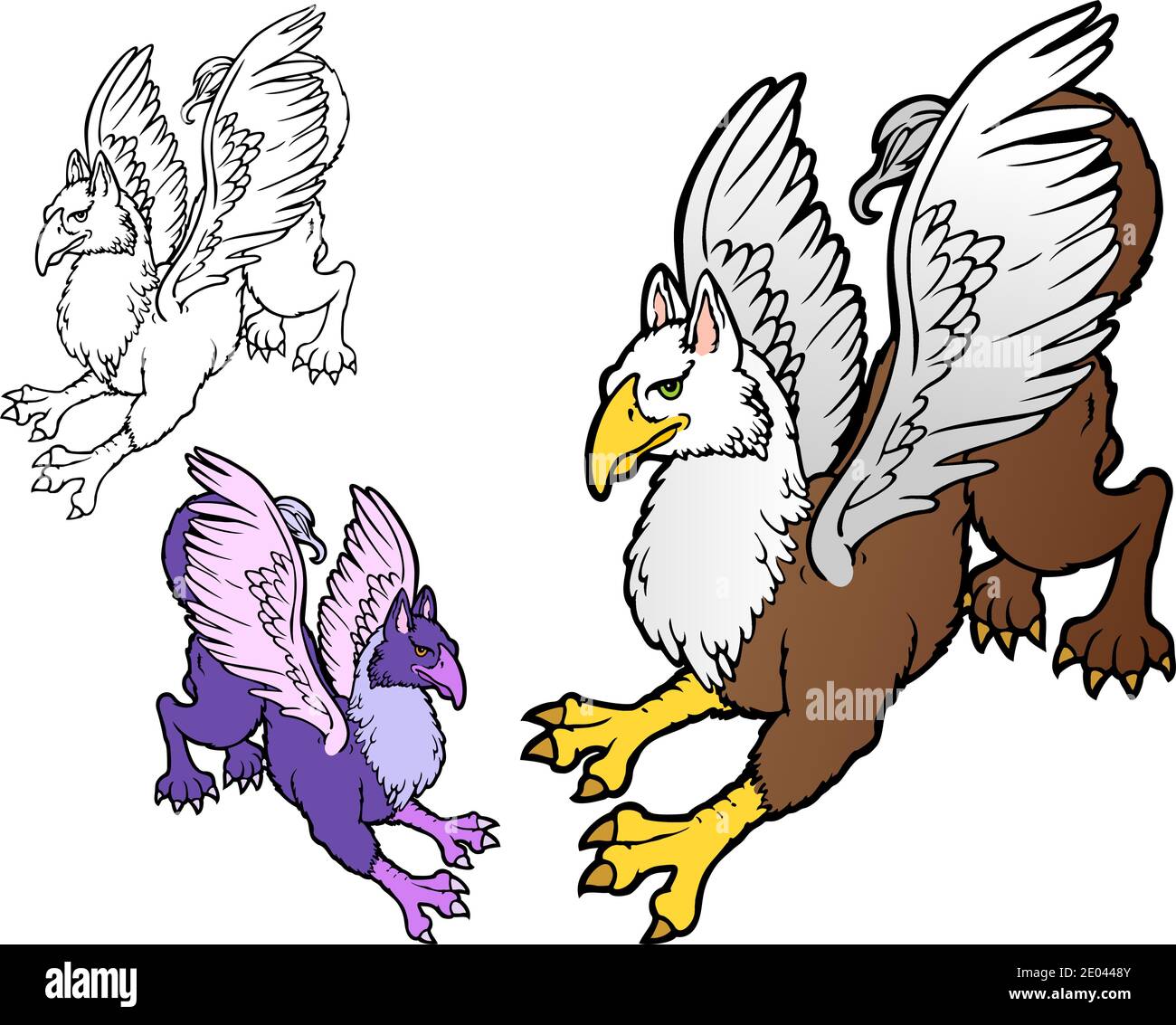 Griffin Illustration High Resolution Stock Photography and Images - Alamy