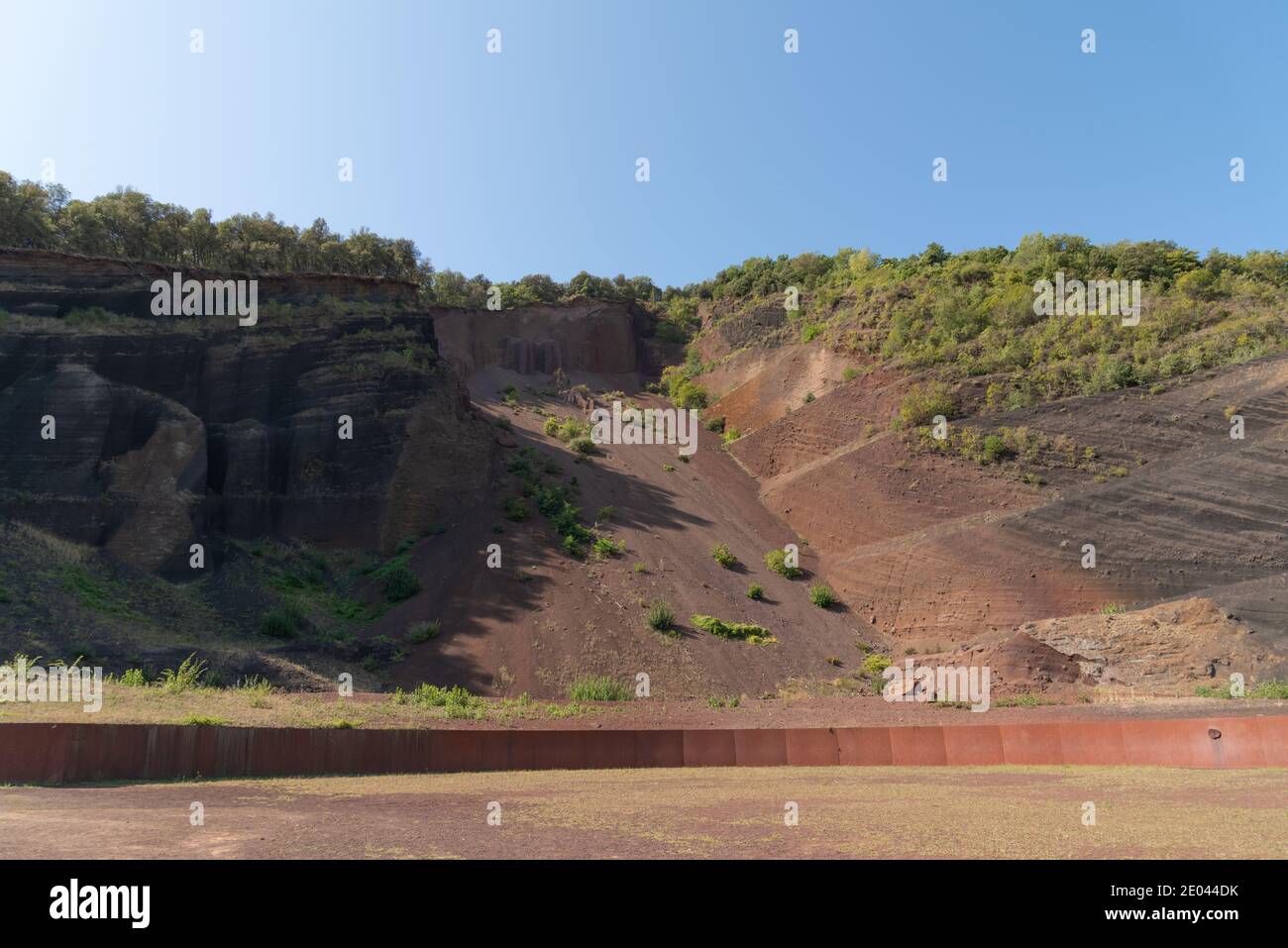 Croscat volcano. Natural Park of La Garrotxa volcanic area. Girona ...