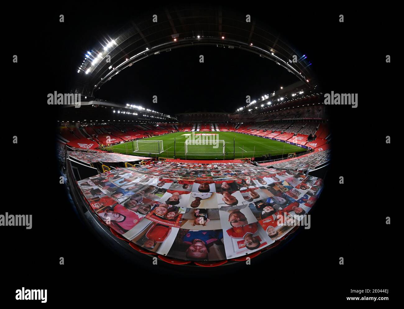 A view of the stadium through a fisheye lens before the Premier League ...