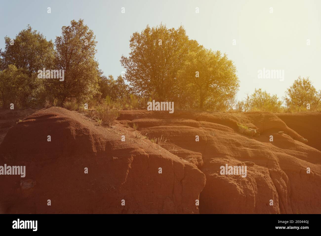 Croscat volcano. Natural Park of La Garrotxa volcanic area. Girona ...