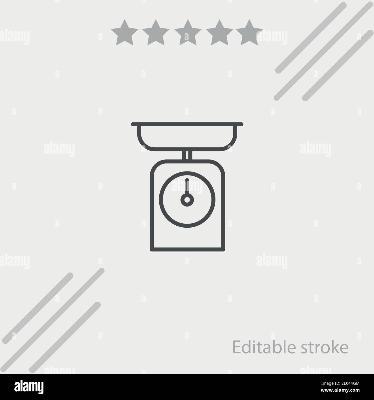 food weight vector icon modern simple vector illustration Stock Vector ...