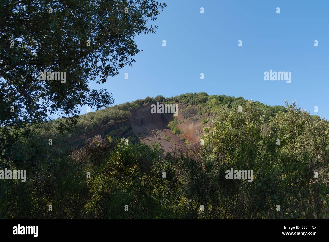 Croscat volcano. Natural Park of La Garrotxa volcanic area. Girona ...