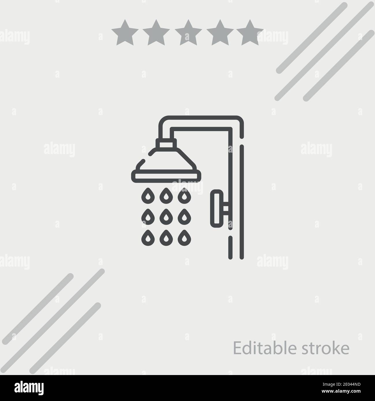 shower vector icon modern simple vector illustration Stock Vector Image ...
