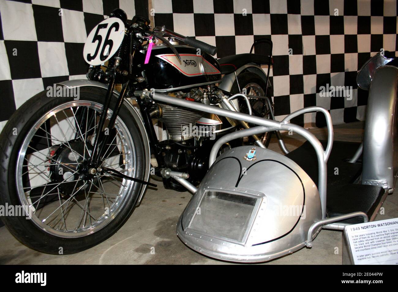 Eric Oliver Stan Dibben 1949 Norton Watsonian race winning sidecar ...