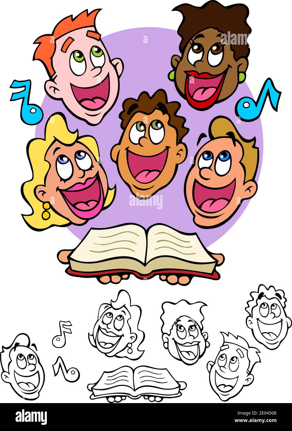 Singers And Singing Cut Out Stock Images & Pictures - Alamy