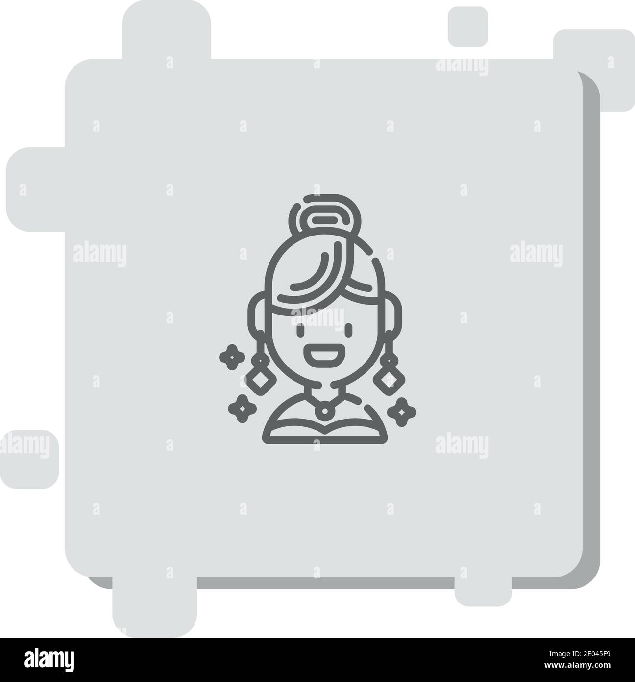 lady vector icon modern simple vector illustration Stock Vector Image ...