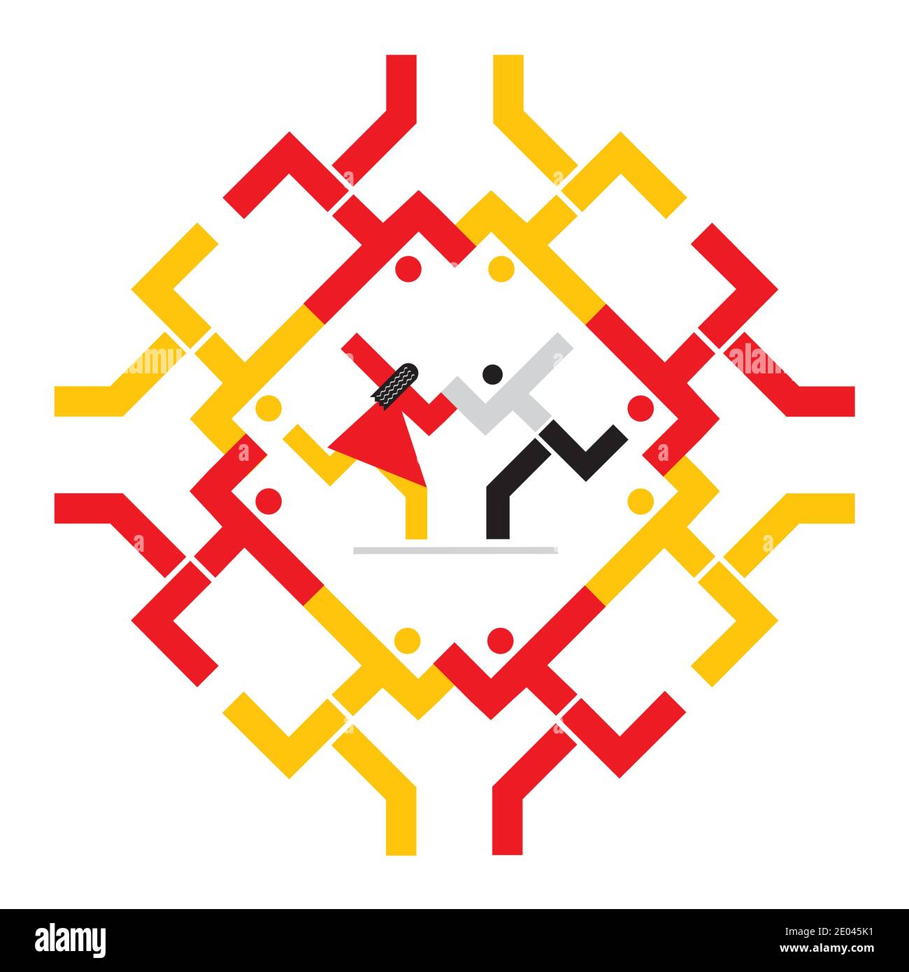 Group dancing wedding Stock Vector Images - Alamy