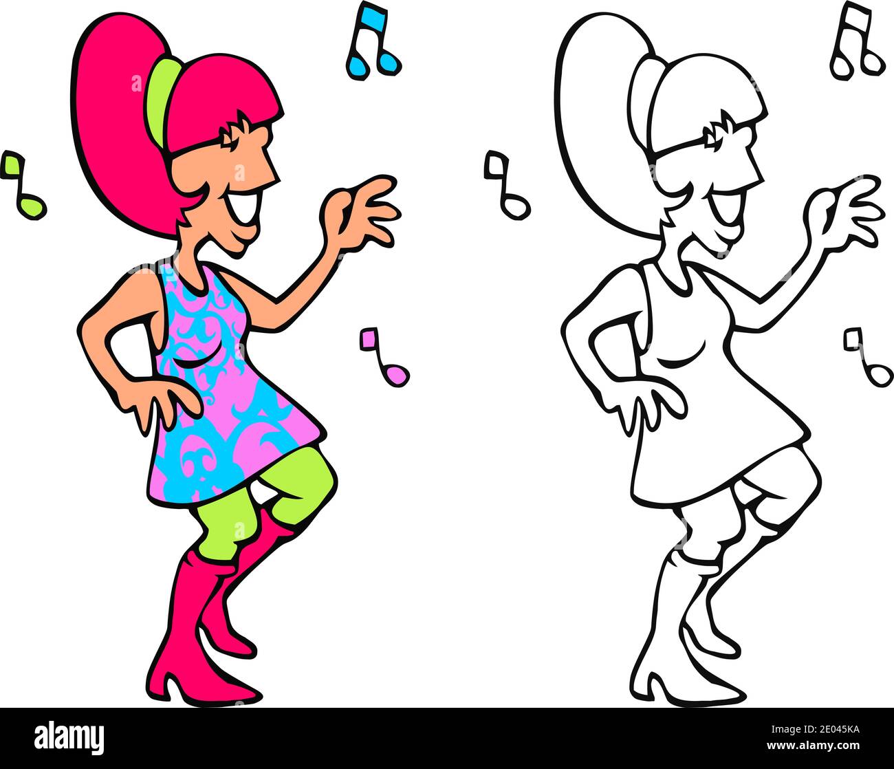 Gogo dancer Stock Vector Images - Alamy