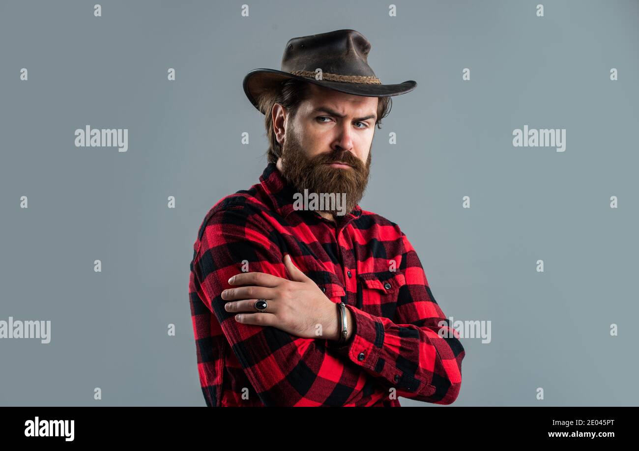 Cowboy With Mustache High Resolution Stock Photography and Images - Alamy