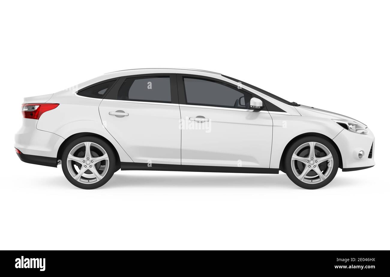 Sedan Car Isolated Stock Photo - Alamy