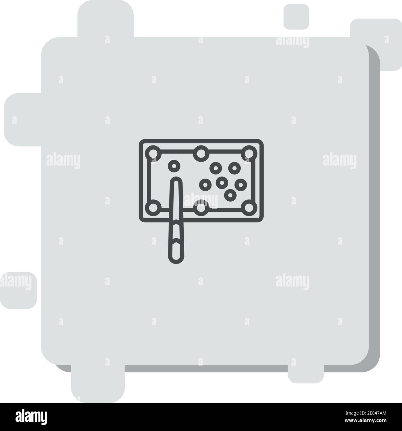 billiards vector icon modern simple vector illustration Stock Vector ...