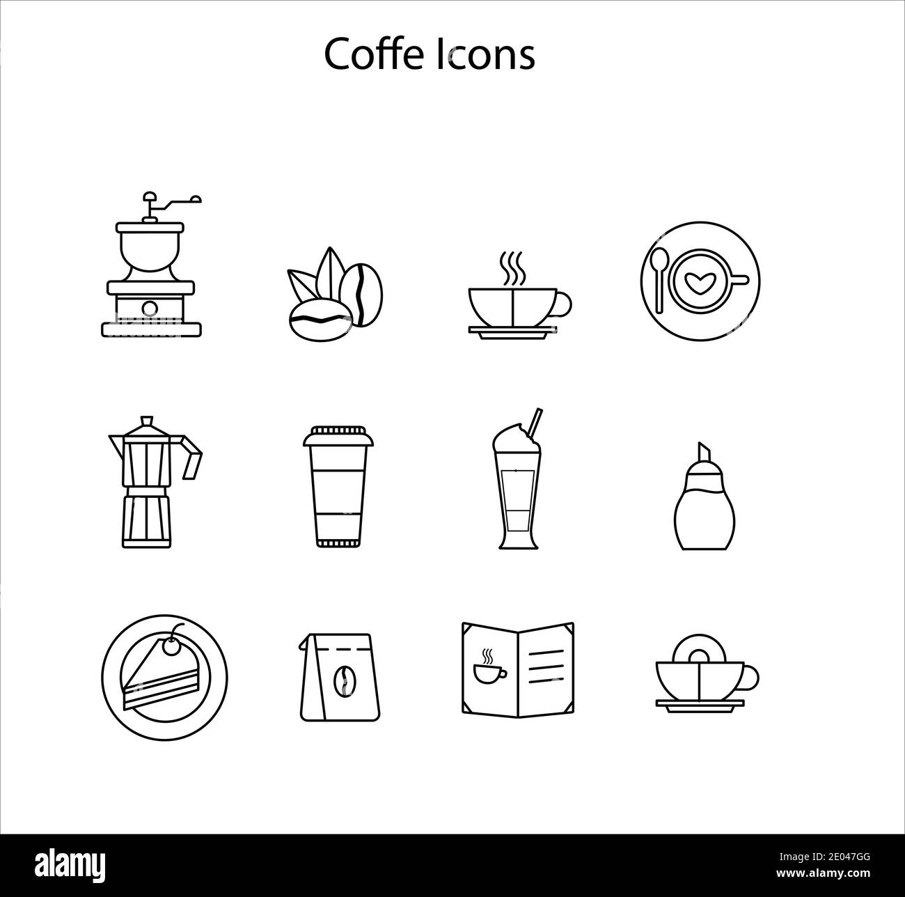 Coffee icon set suitable for info graphics, websites and print media ...