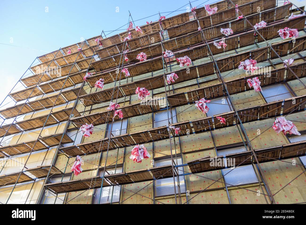 Modern Scaffolding With High Technology High Resolution Stock ...