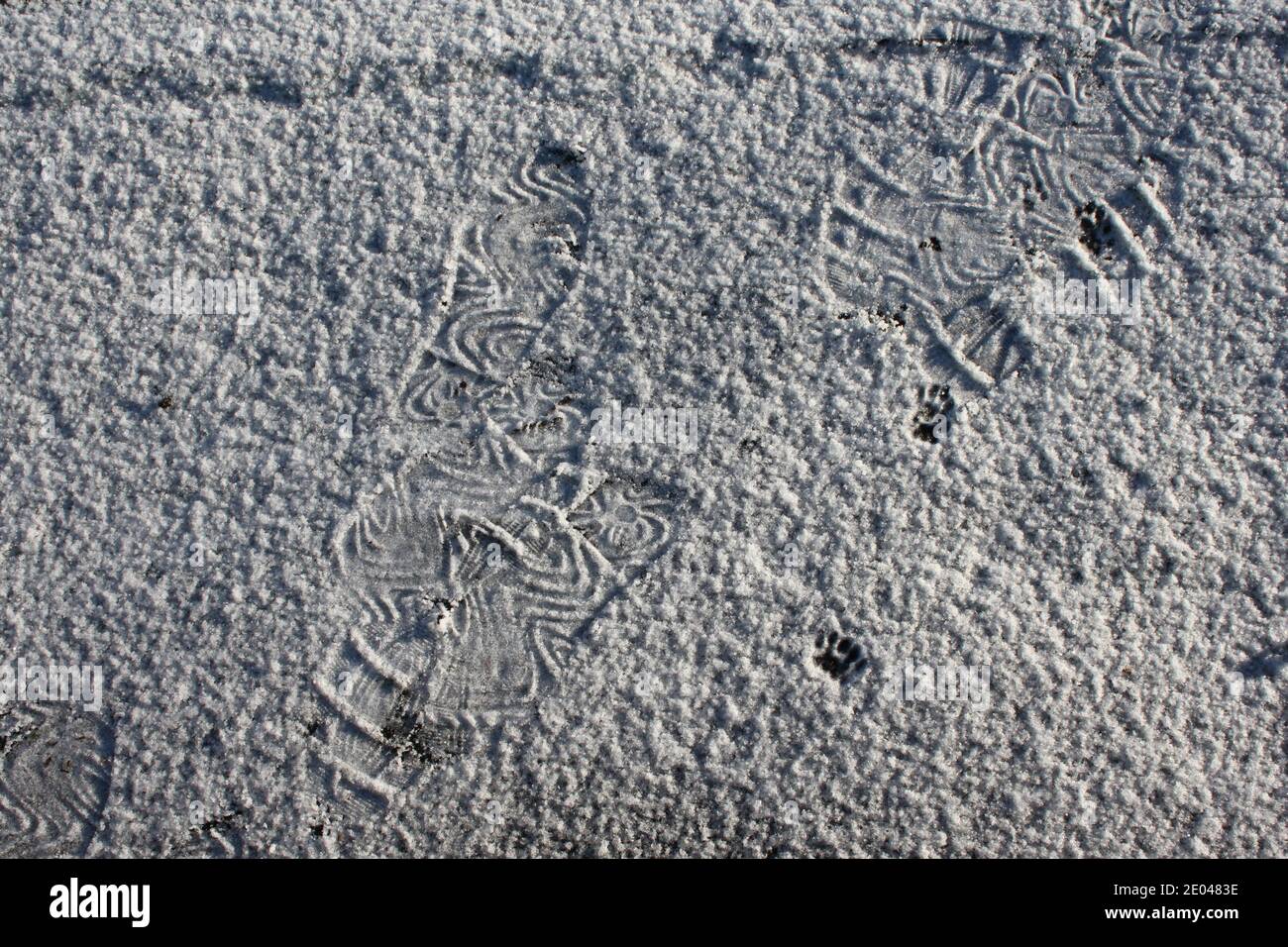 Random snow prints hi-res stock photography and images - Alamy