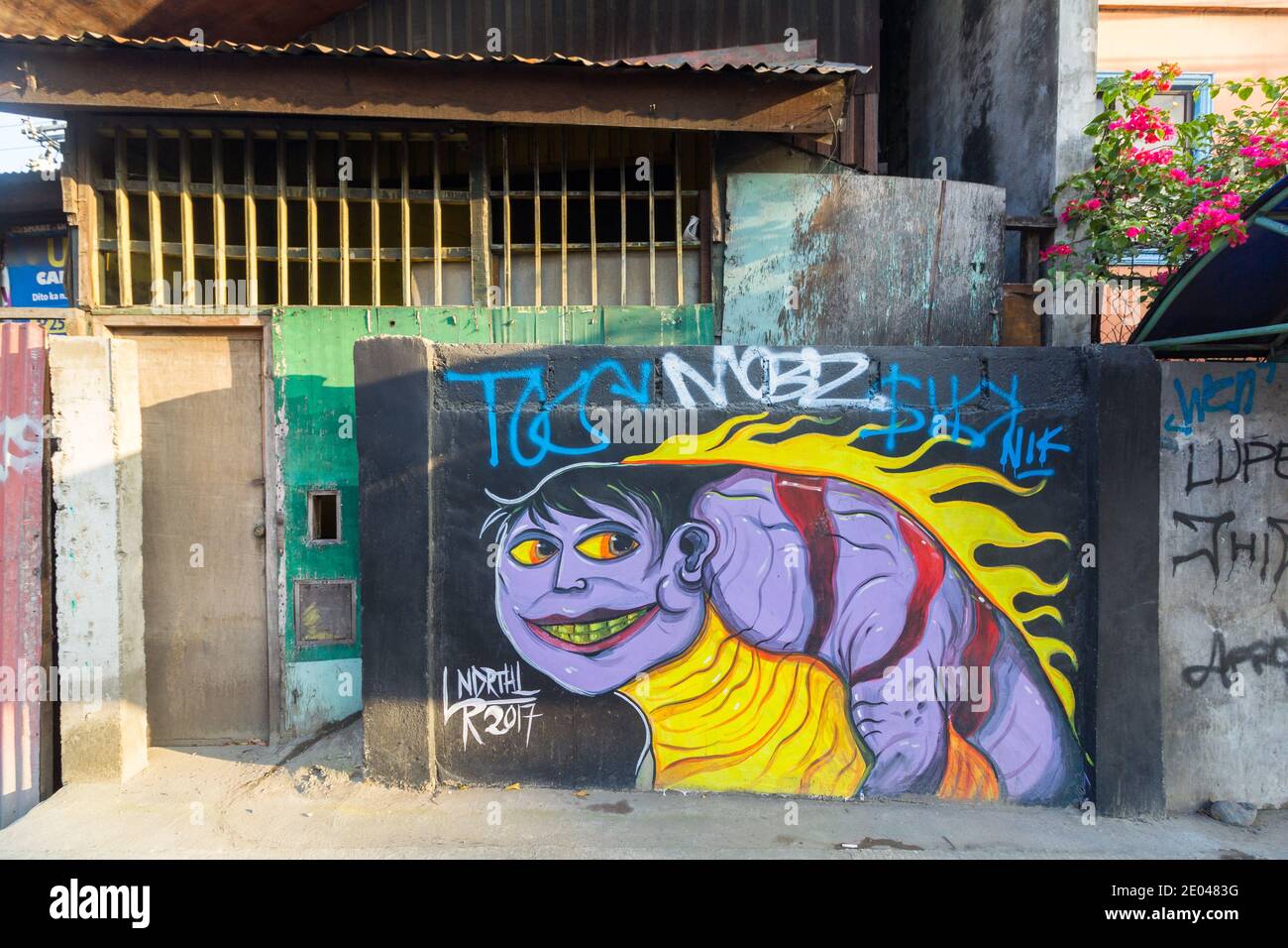 Street art in Cebu,Philippines Stock Photo - Alamy