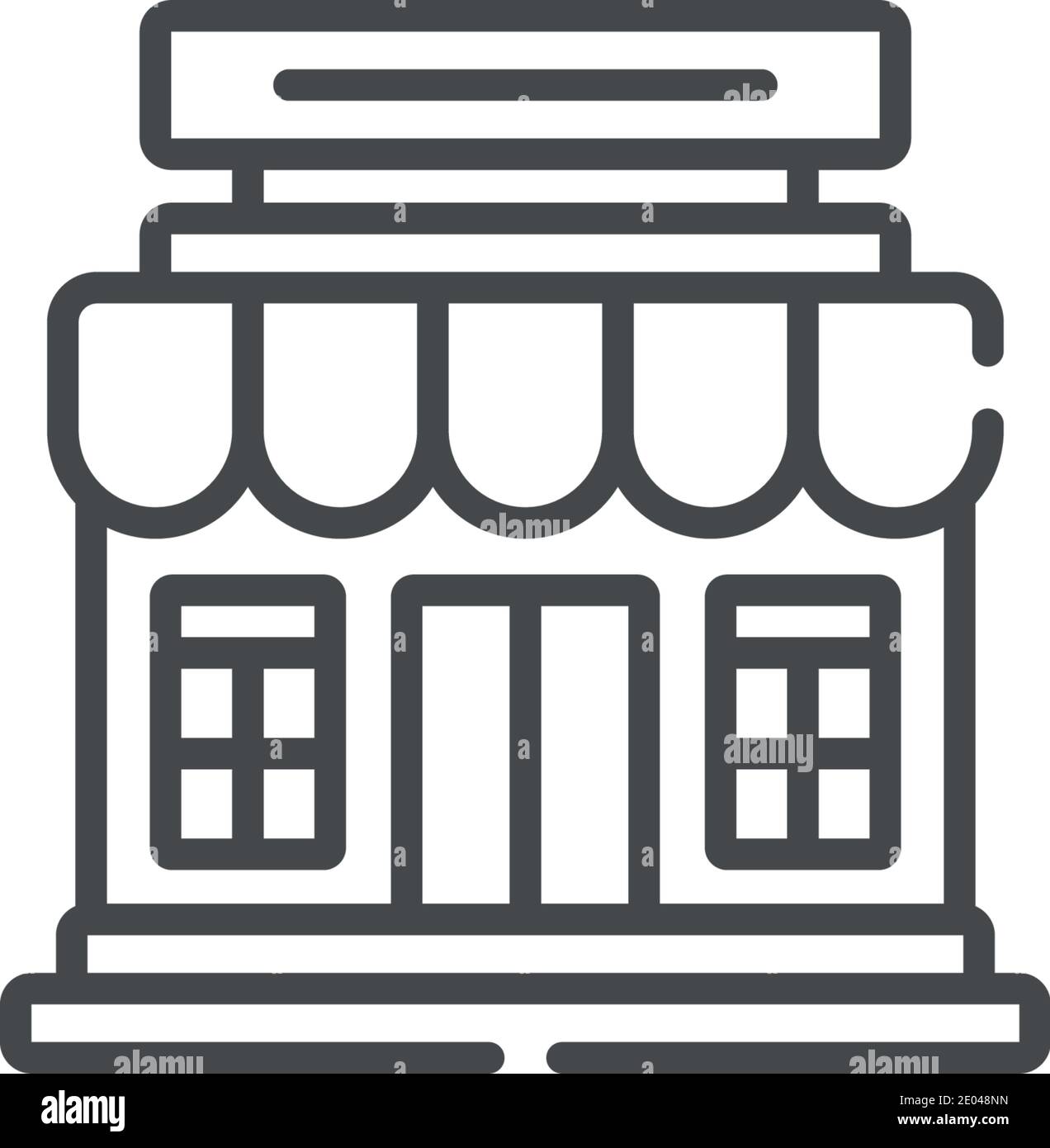 shop vector icon modern simple vector illustration Stock Vector Image ...