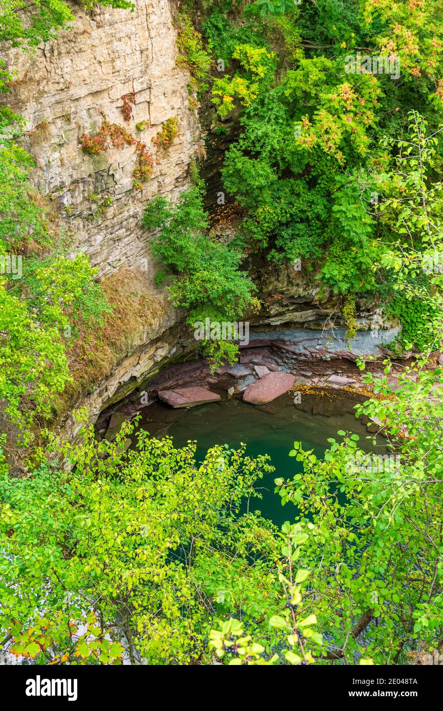Lower West Cliff Falls Niagara Escarpment Dundas Valley Hamilton ...