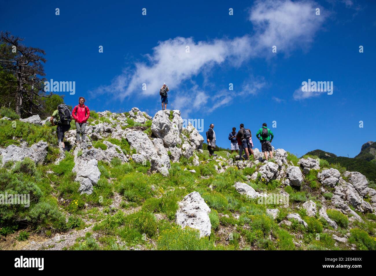 MONTE FAITO, ITALY - JUNE 14, 2020: Monte Faito is a mountain in the ...