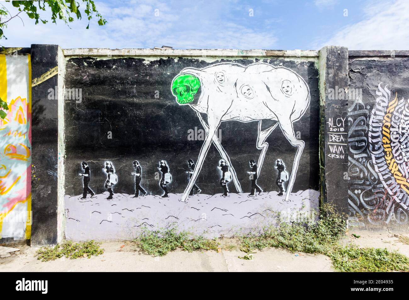 Street art in Cebu,Philippines Stock Photo - Alamy