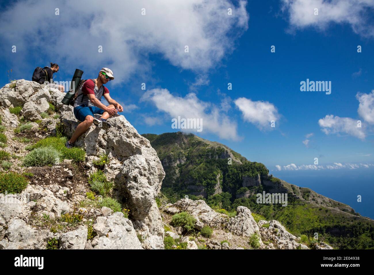 MONTE FAITO, ITALY - JUNE 14, 2020: Monte Faito is a mountain in the ...