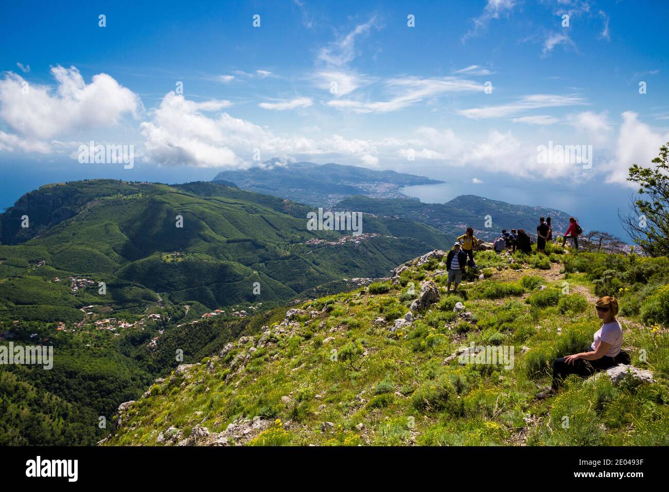 MONTE FAITO, ITALY - JUNE 14, 2020: Monte Faito is a mountain in the ...