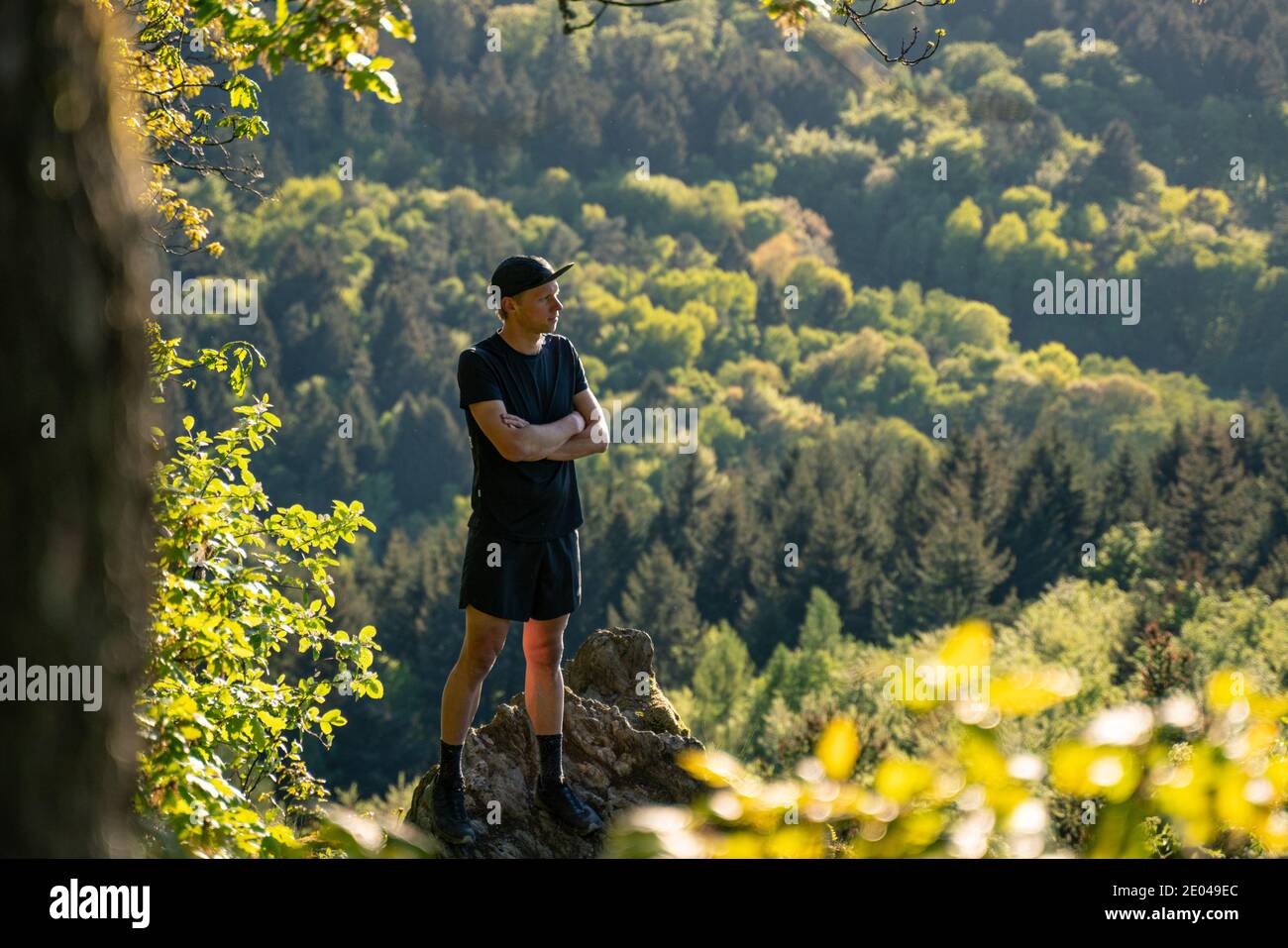 Muscular athlete stands hi-res stock photography and images - Alamy