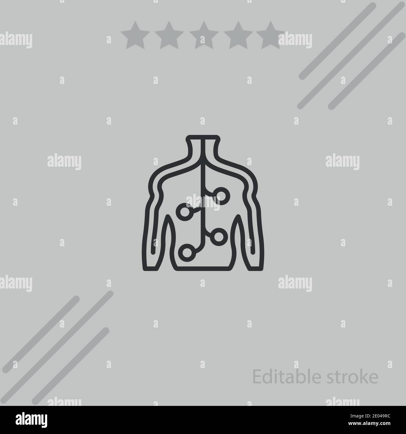 nerves vector icon modern simple vector illustration Stock Vector Image ...