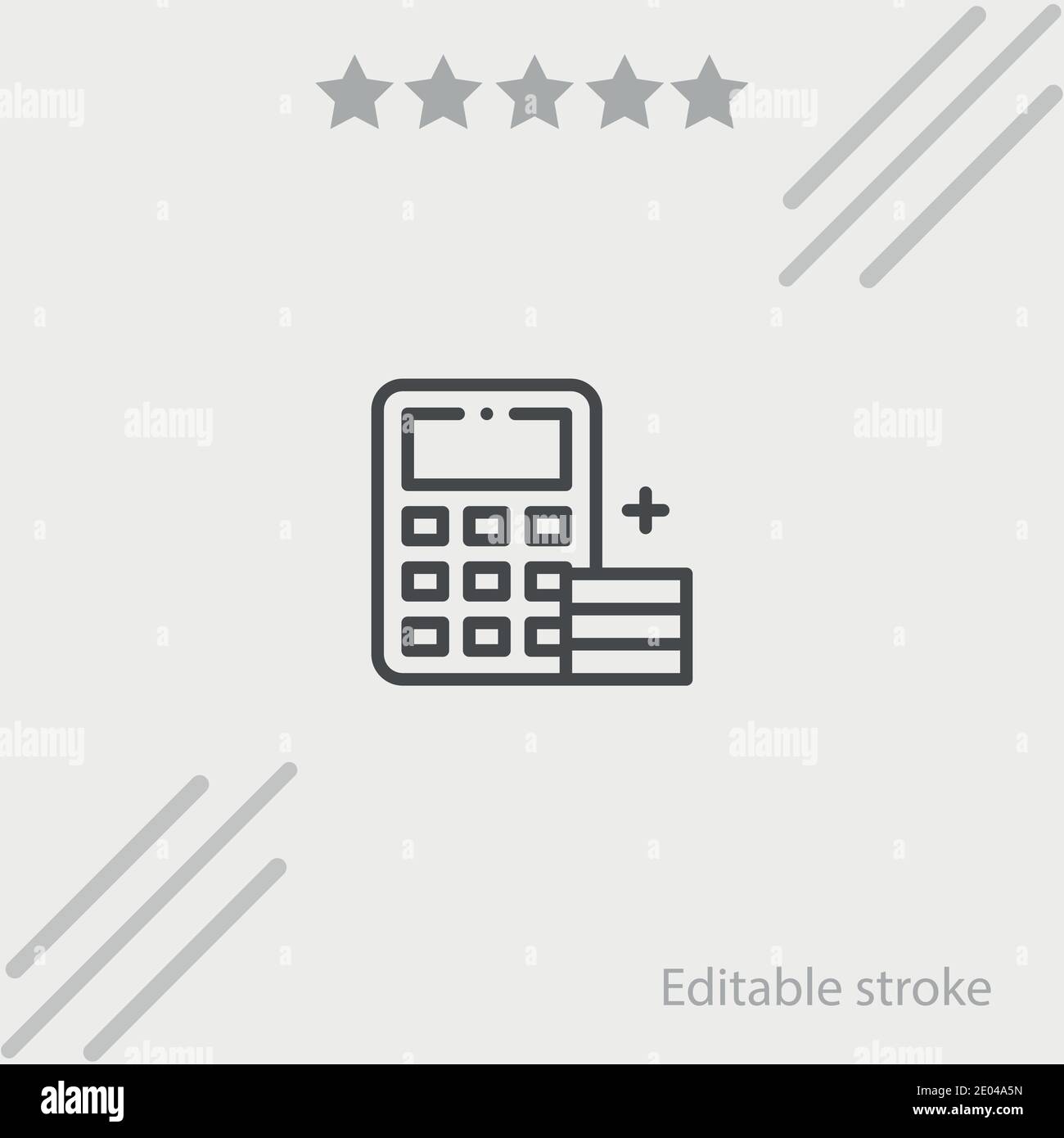 calculator vector icon modern simple vector illustration Stock Vector ...