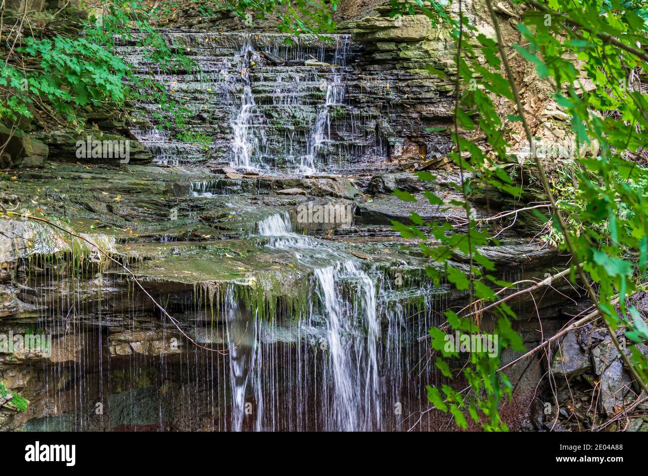 Lower West Cliff Falls Niagara Escarpment Dundas Valley Hamilton ...