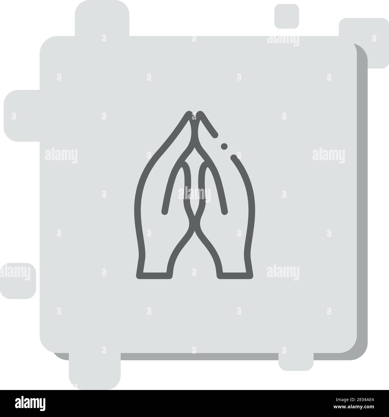 pray vector icon modern simple vector illustration Stock Vector Image ...