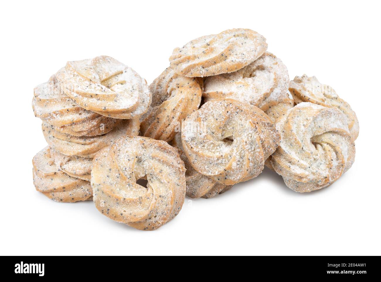 Fresh shortbread cookies sprinkled Cut Out Stock Images & Pictures - Alamy