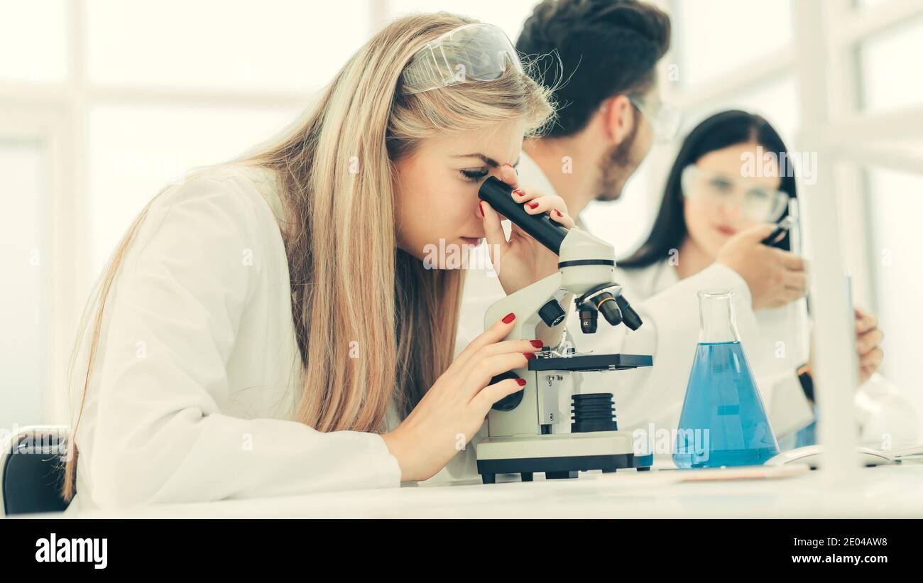 Closeup scientific research team hi-res stock photography and images ...